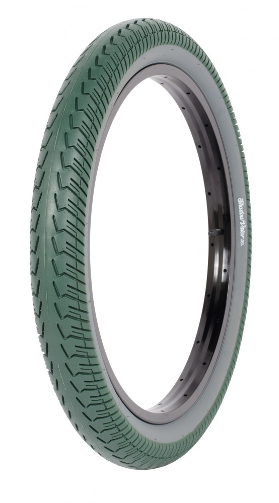 Shadow VALOR Tire Green Gray Wall | TBB-BIKE