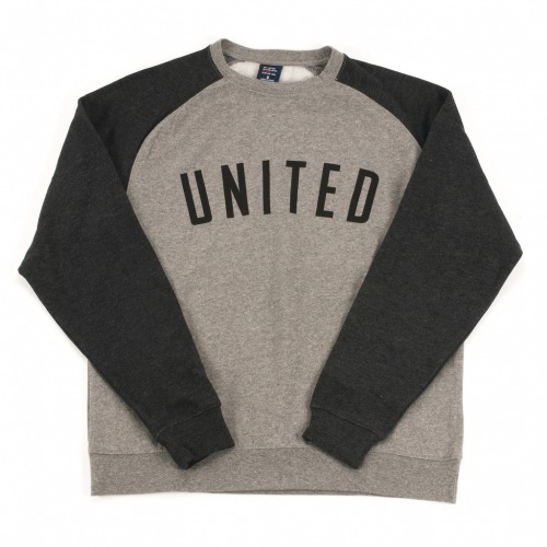 United STRETCH Crew Sweatshirt Heather/Charcoal | TBB-BIKE